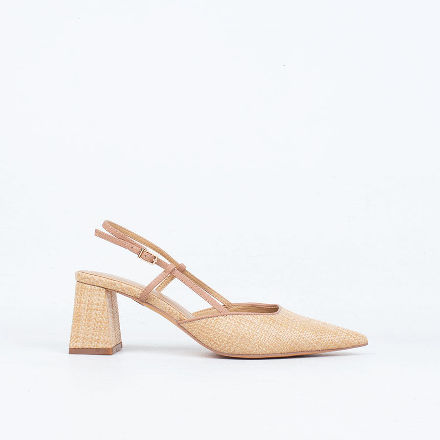 Yasmine Heel | Pointed Slingback Heel | Mischief Shoes
